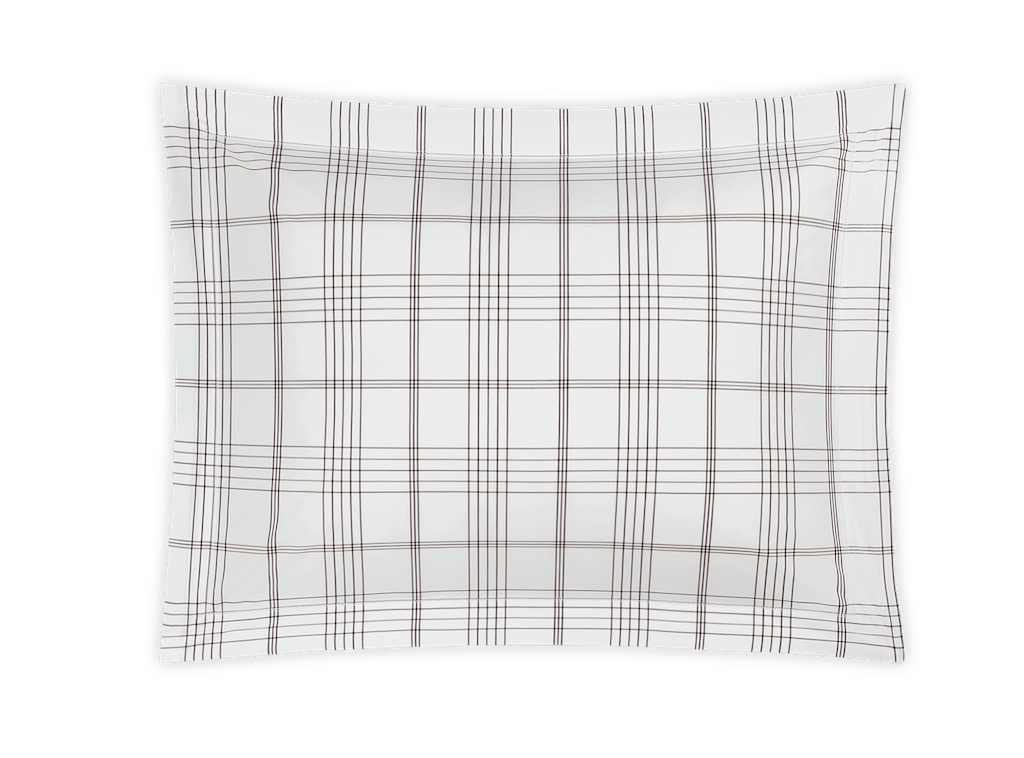 Matouk Schumacher August Plaid Sable | The Linen Gallery